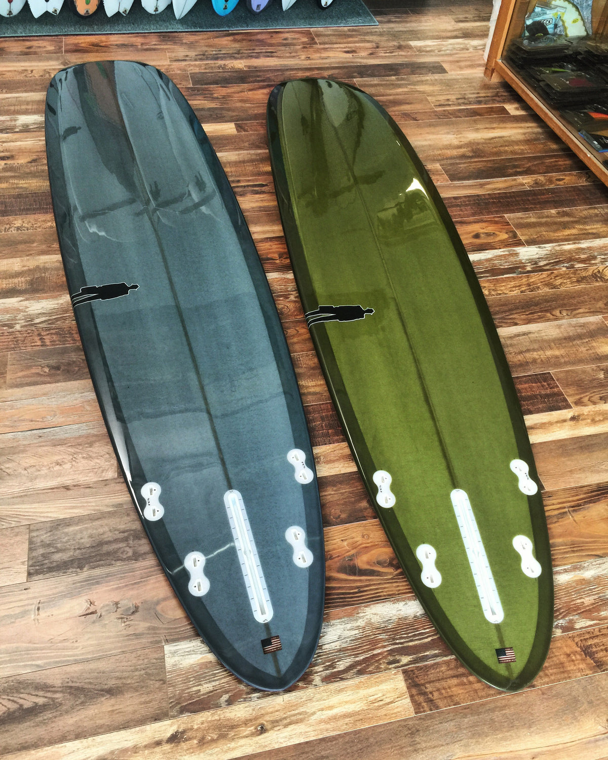 Performance Longboard HPLB | Green Resin Stripes – Proctor Surfboard Shop